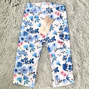 First Impressions | Bottoms | Nwt First Impressions White Blue Floral ...
